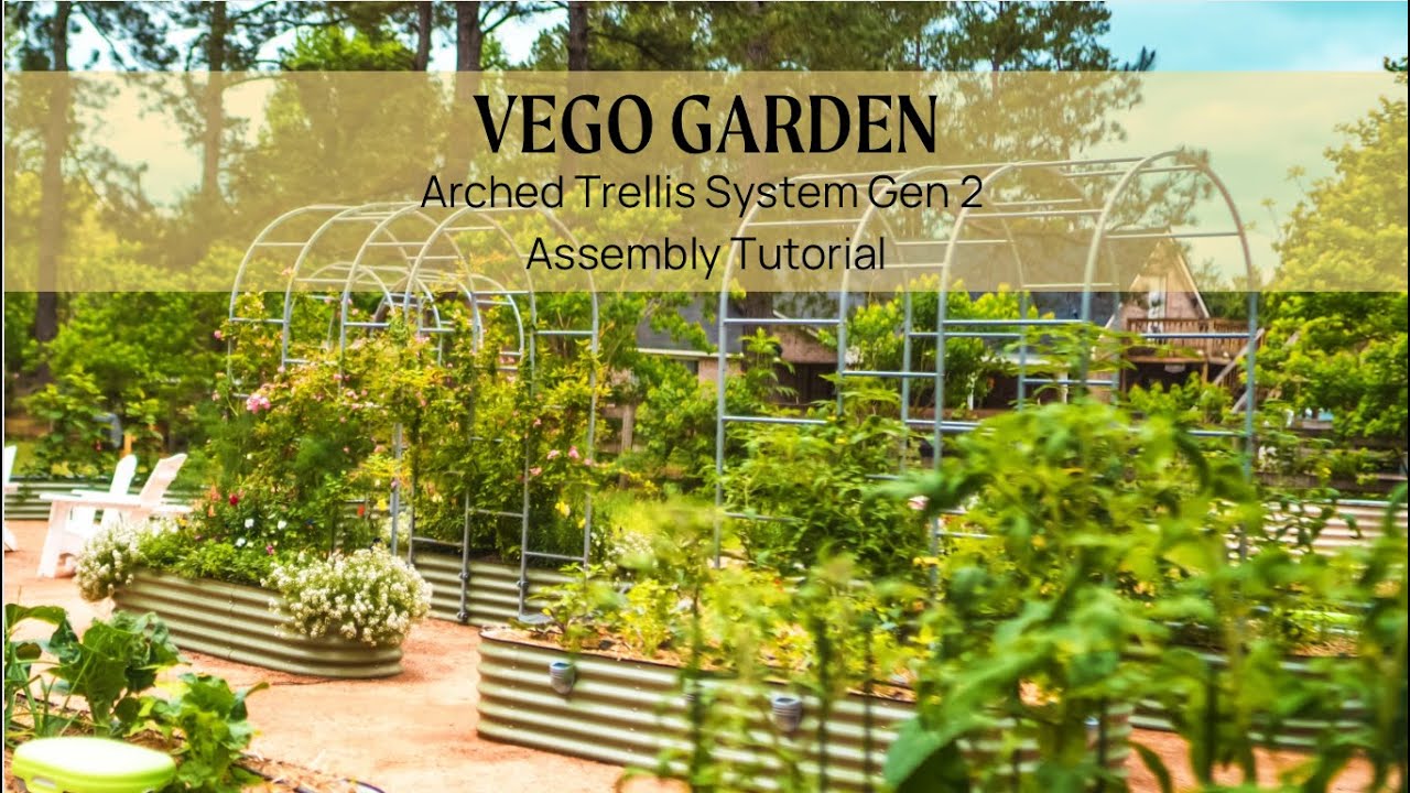 Arched Trellis Assembly Tutorial Gen 2 | Vego Garden