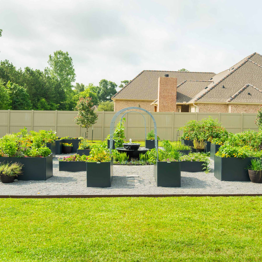 32" Tall Modern Raised Garden Beds 42" x 42" | Vego Garden