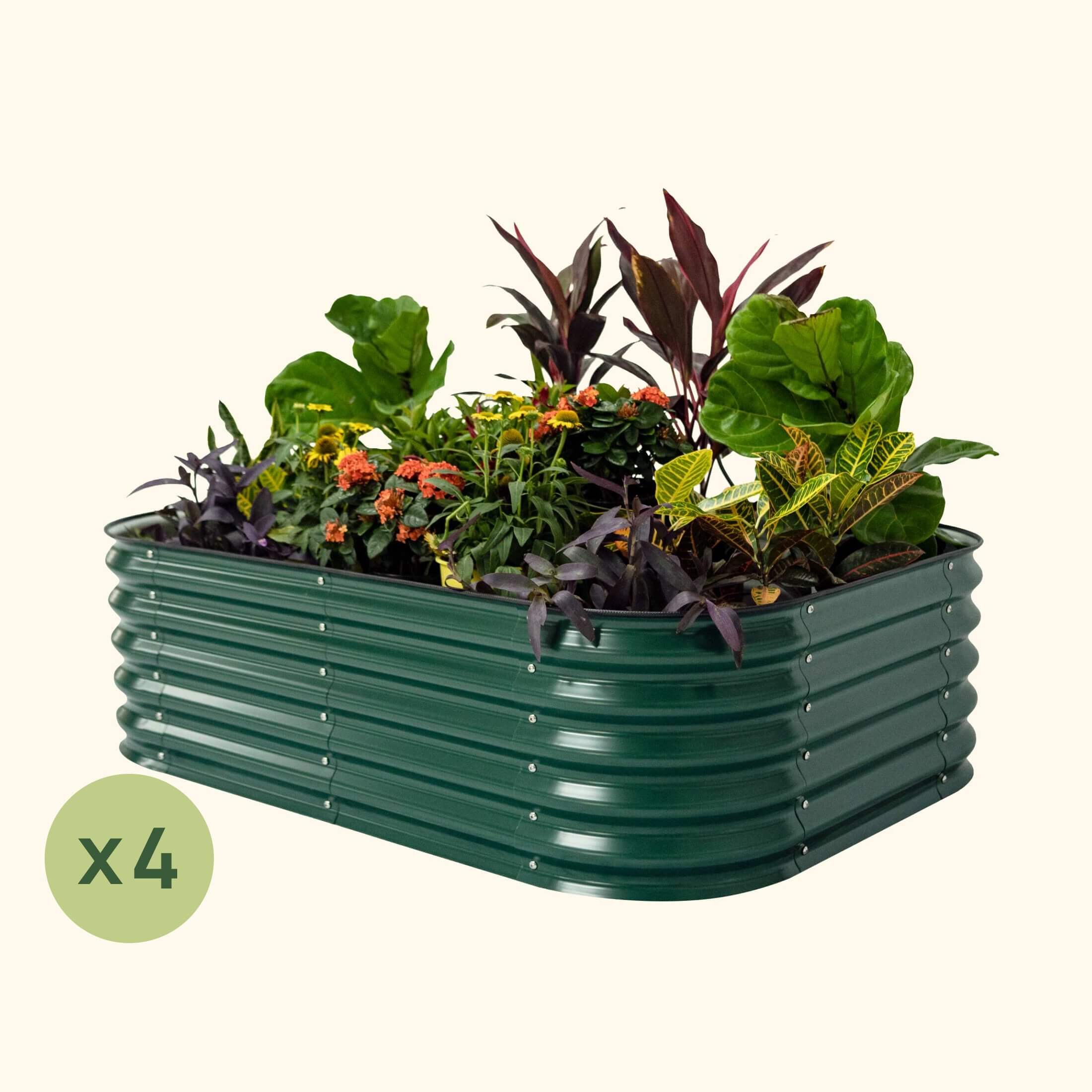 17" Tall 6-in-1 Garden Bed Kit (4-Pack) – Vego Garden